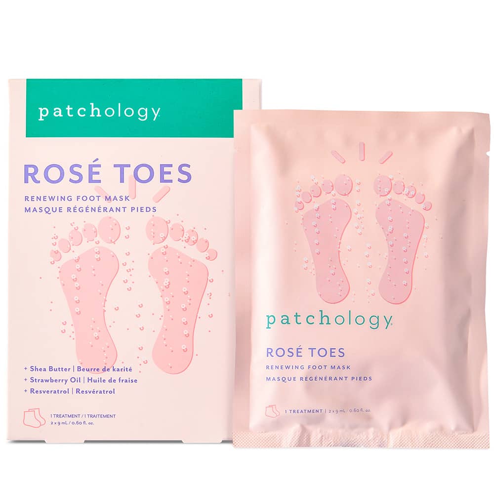 Rosé Toes Renewing Foot Mask – Patchology UK